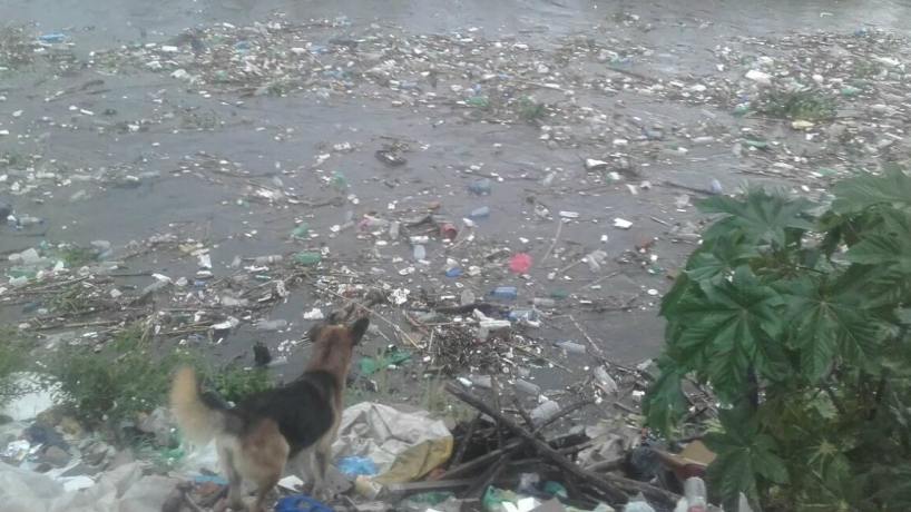 La tormenta dejó en evidencia el alto nivel de contaminación del río ...