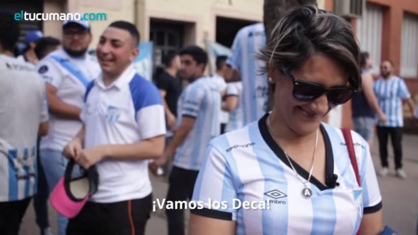 el tucumano tevé: así vive la madre de Luis Caro un partido del Deca ...