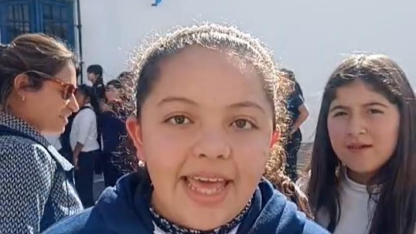 "Le quería contar una cosa": el mensaje de Justina, una alumna tucumana ...