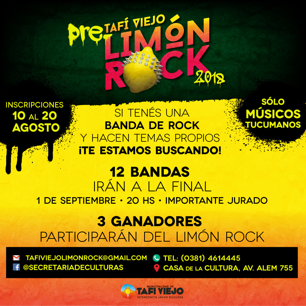 El Limón Rock busca bandas tucumanas para subir a escena - Tucumán - el ...